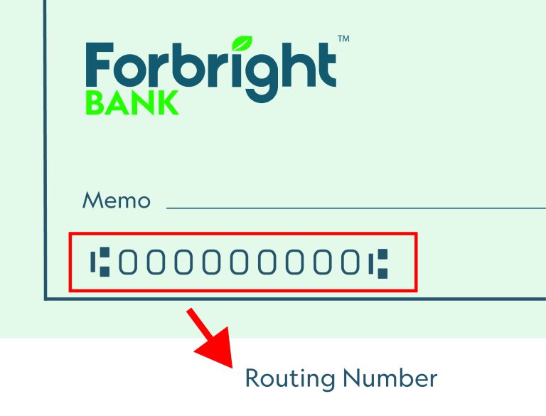 Forbright Bank Routing Numbers | Forbright Bank